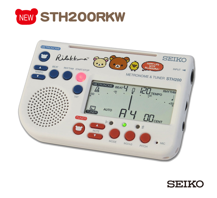 SEIKO 精工 STH200 RKW 拉拉熊二合一節拍器 白色節拍調音 (海國) - PChome 24h購物